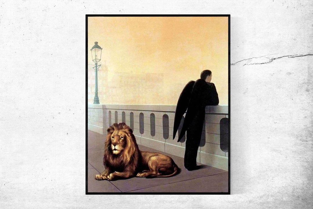 Homesickness-rene Magritte,home Office Decor,surrealist Art,abstract ...