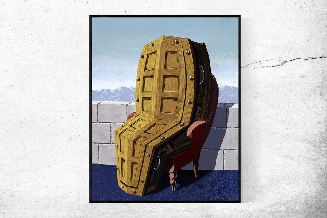 Perspective -rene Magritte,home Office Decor,surrealist Art,abstract ...