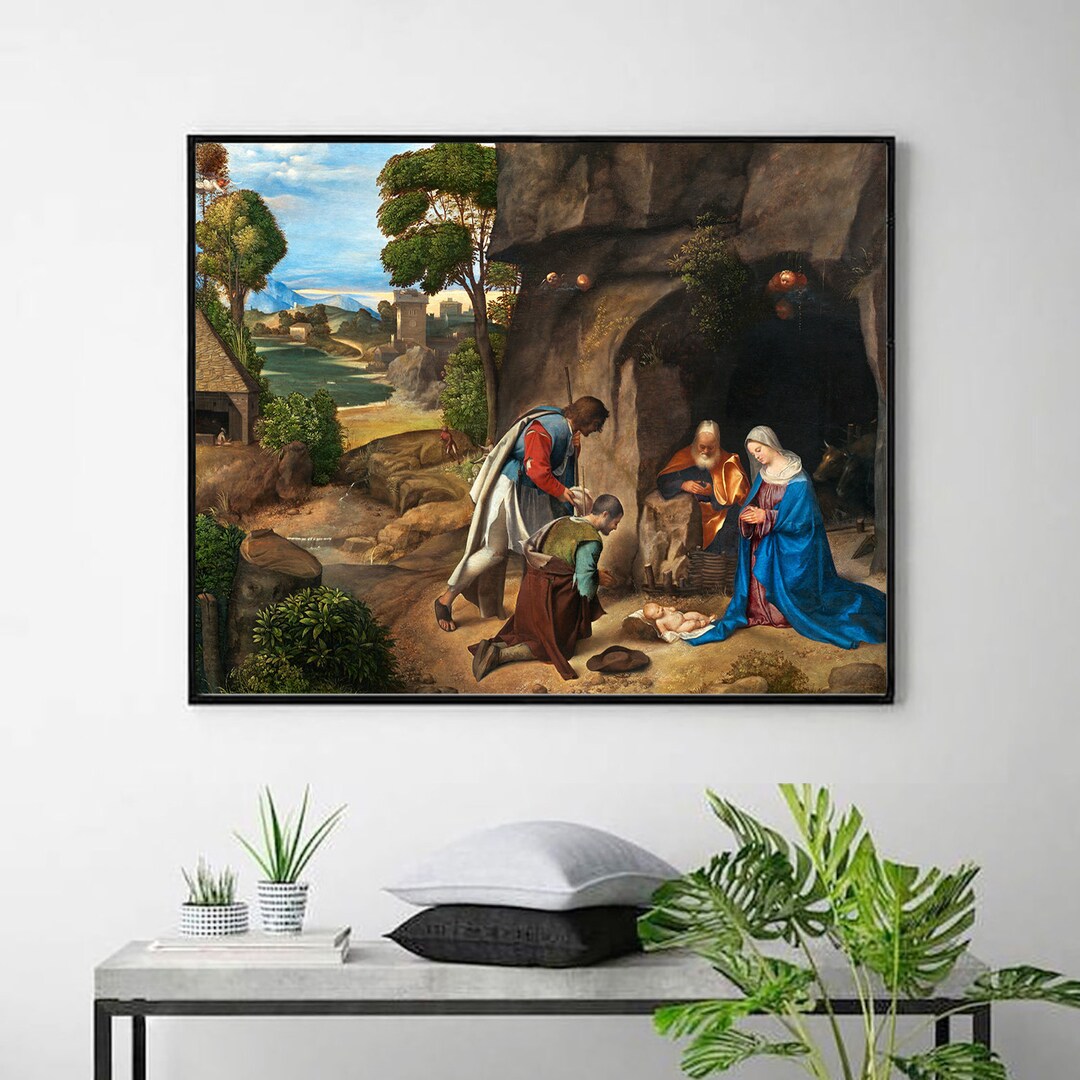 The Adoration of the Shepherds -reproduction of a Classic Painting ...