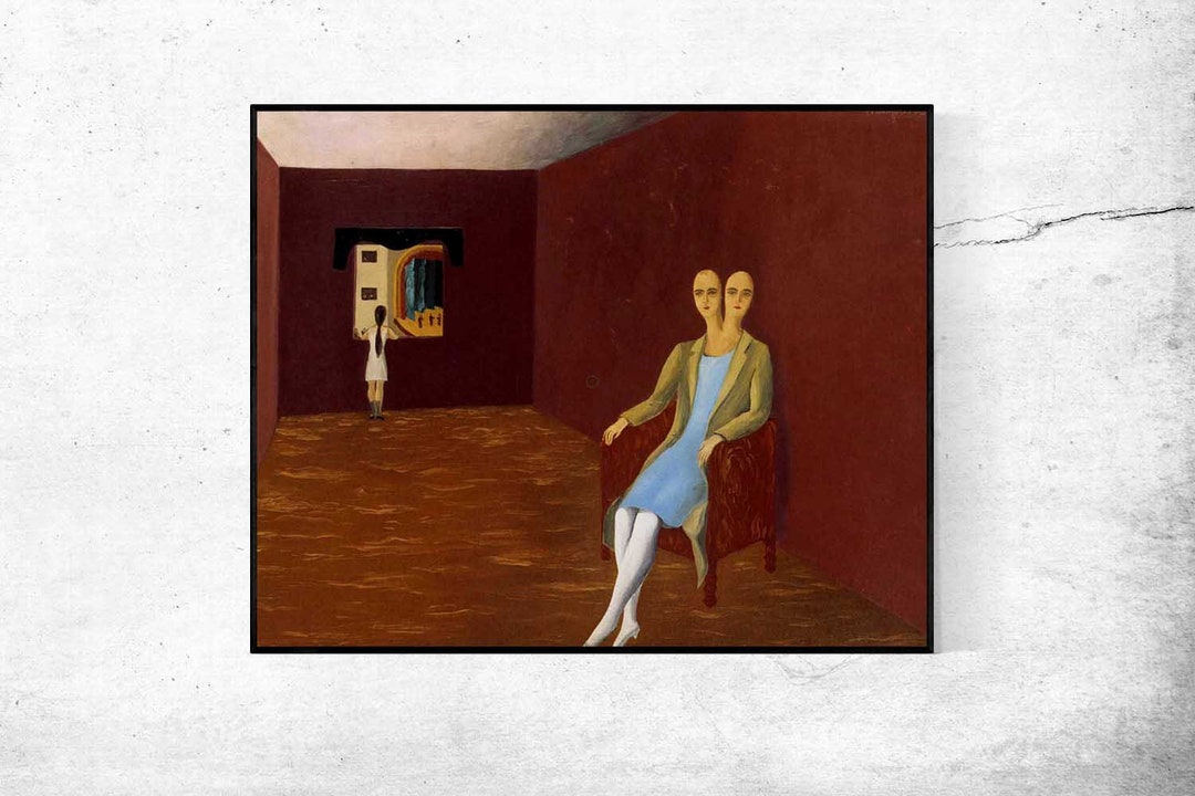 Women-rene Magritte,home Office Decor,surrealist Art,abstract Painting ...
