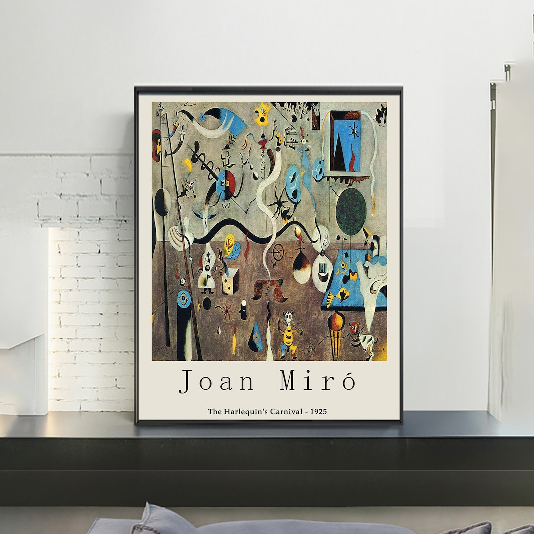 Joan Mir Poster Print6,exhibition Poster ,wall Decor,home Office Decor ...