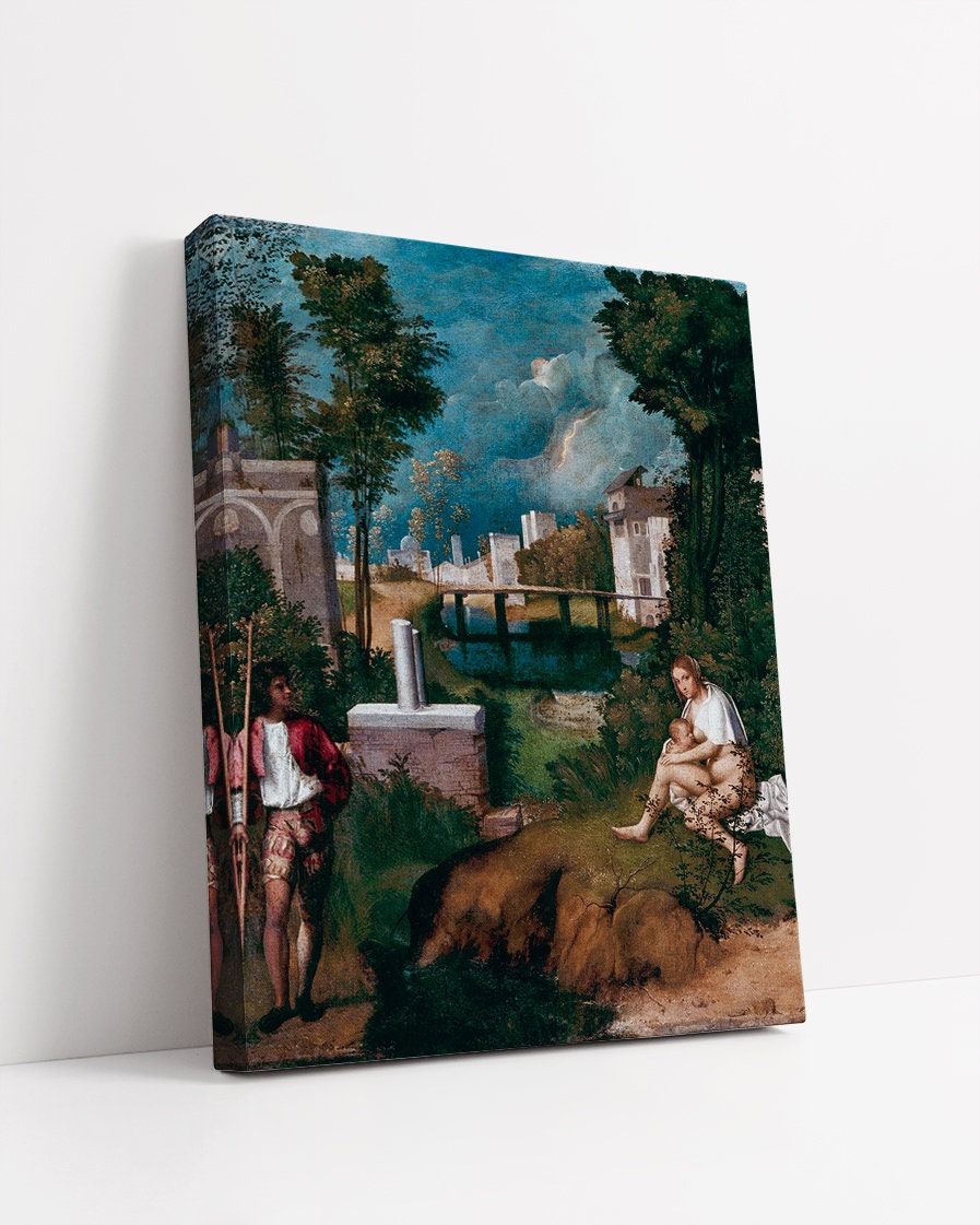 Giorgione's the Tempest,reproduction of a Classic Painting,antique Art ...