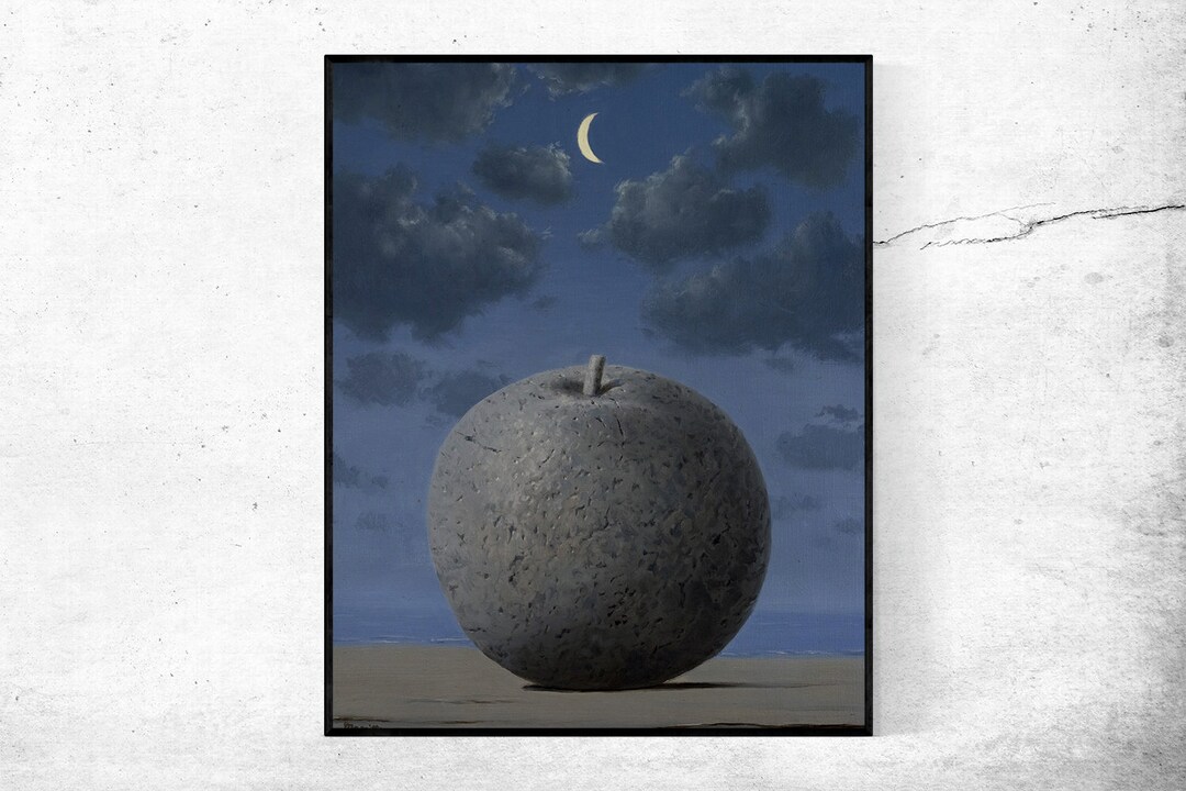 The Great Table -rene Magritte,home Office Decor,surrealist Art ...