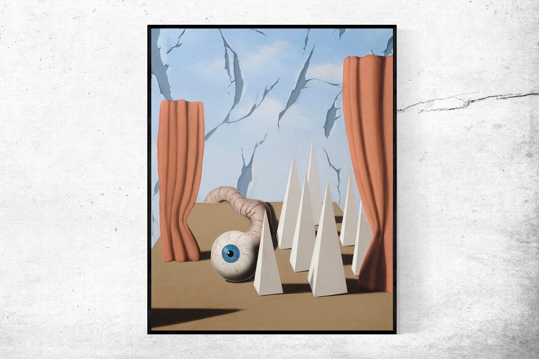 The Poetic World-rene Magritte,home Office Decor,surrealist Art ...