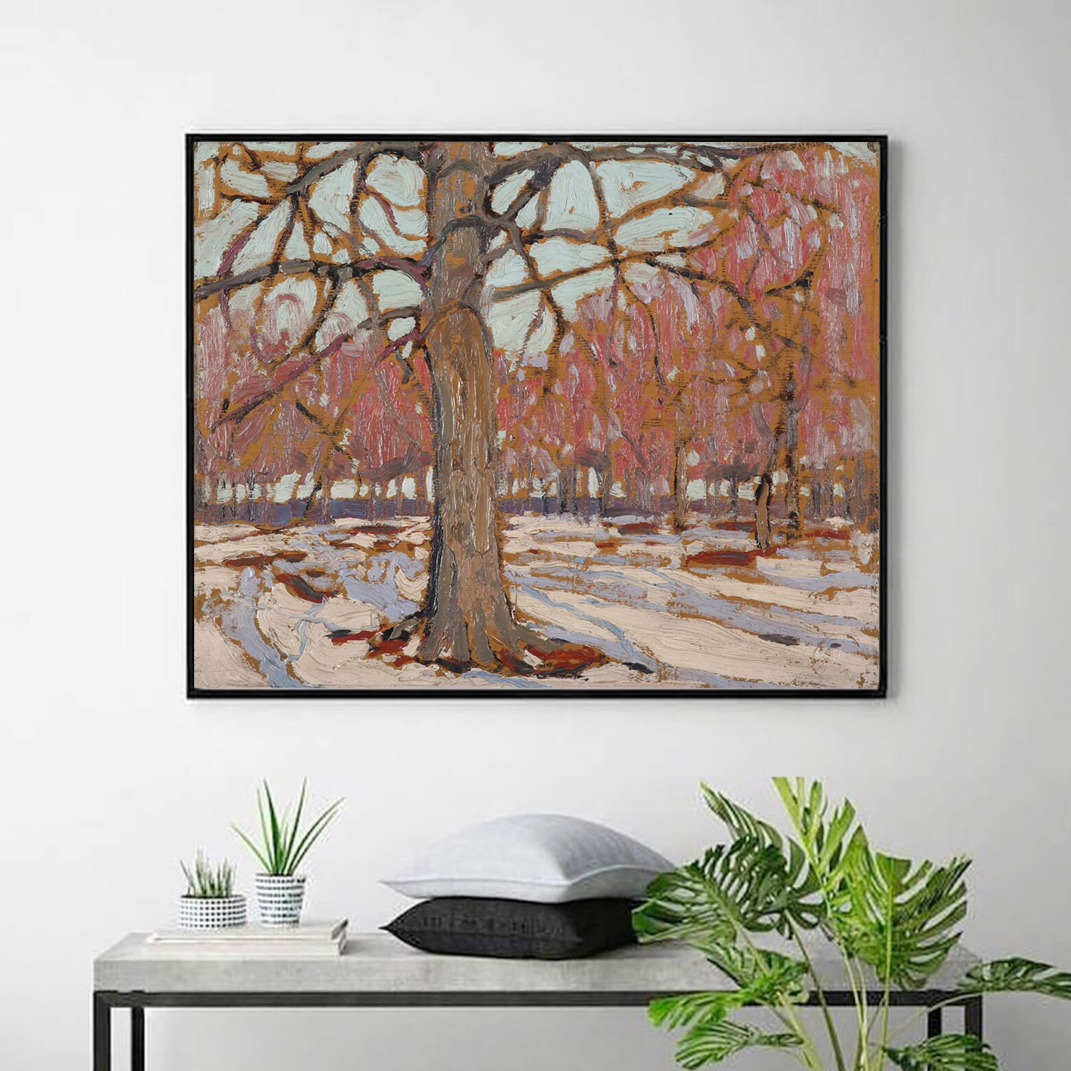 First Snow-tom Thomson,home Office Wall Art Decor,canada Landscape ...