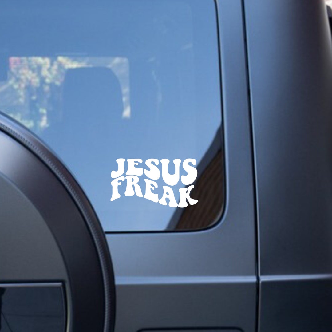 Jesus Freak Christian Car Vinyl Decal Bumper Sticker for Car, Wall ...