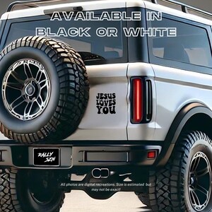 Jesus Loves You Christian Car Vinyl Decal Bumper Sticker for Car, Wall ...