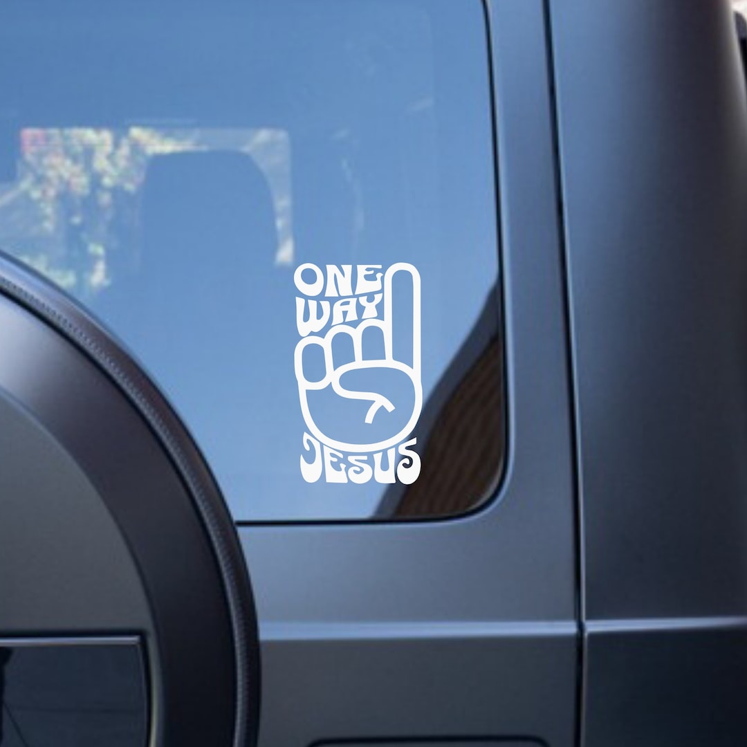 One Way up Christian Car Vinyl Decal Bumper Sticker for Car, Wall ...