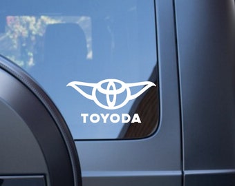 Yoda Toyoda Toyota Vinyl Decal for Car Laptops Any Smooth - Etsy