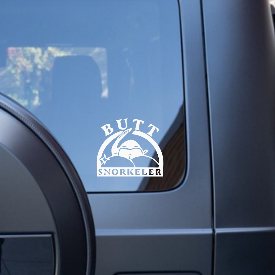 Butt Snorkeler Funny Car Vinyl Decal Bumper Sticker for Car, Wall ...