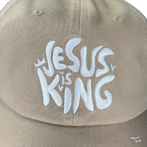 Jesus is King Embroidered Dad Hat – Christian Baseball Cap - Etsy
