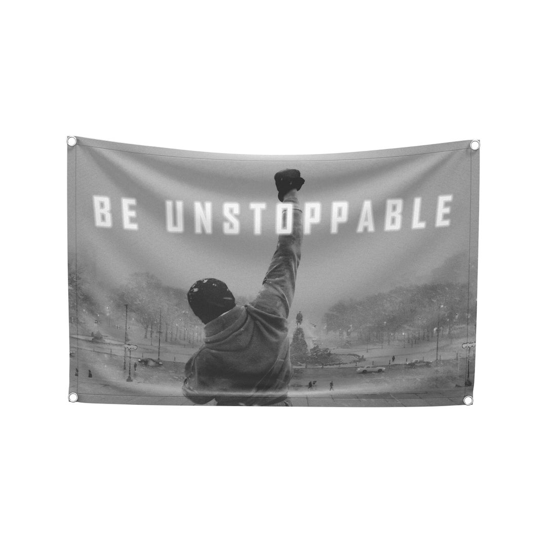 Be Unstoppable Cool Motivational Flag Wall Decor for College - Etsy