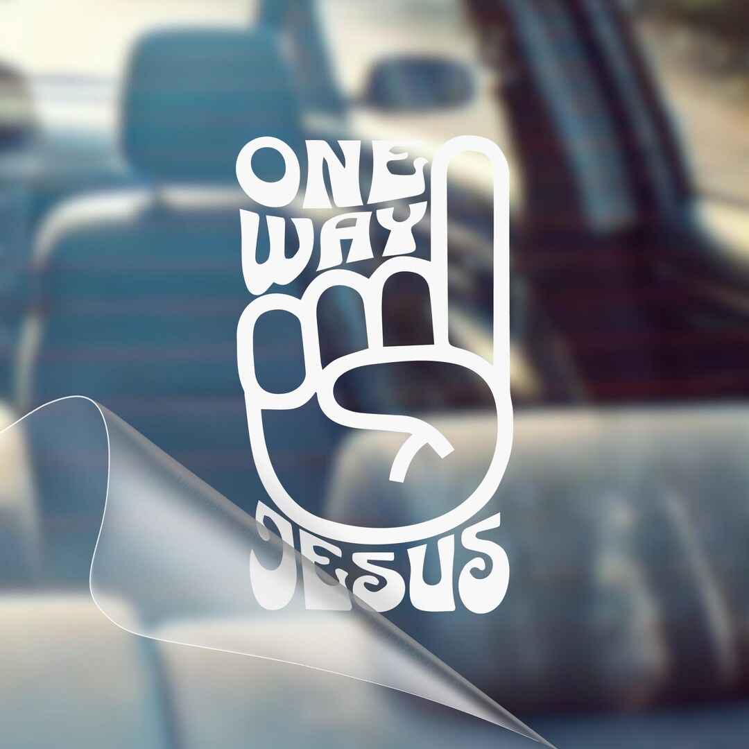 One Way up - Christian Car Vinyl Decal Bumper Sticker for Car, Wall ...