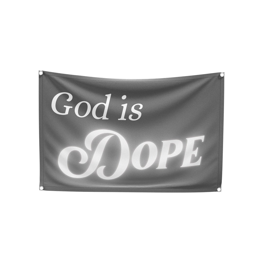 God is Dope - Christian Flag Wall Decor for College Dorm, Apartment ...