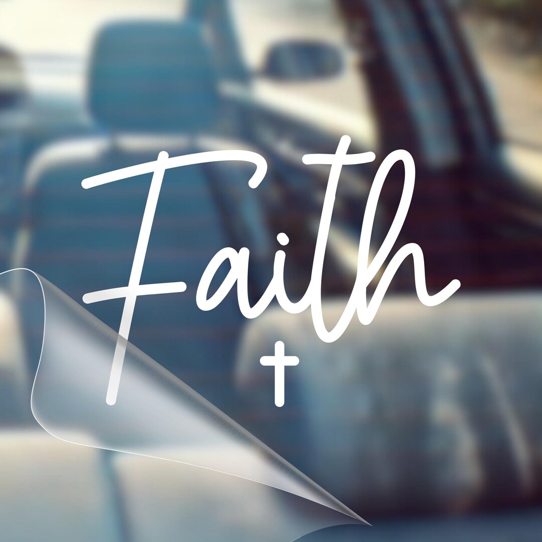 Faith - Christian Car Vinyl Decal Bumper Sticker for Car, Wall, Window ...