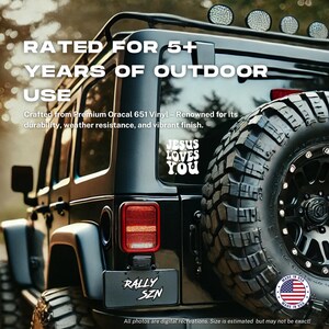 Jesus Loves You - Christian Car Vinyl Decal Bumper Sticker for Car ...