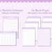 Lavender Planner Template With Stickers | Digital Printable Journal ...