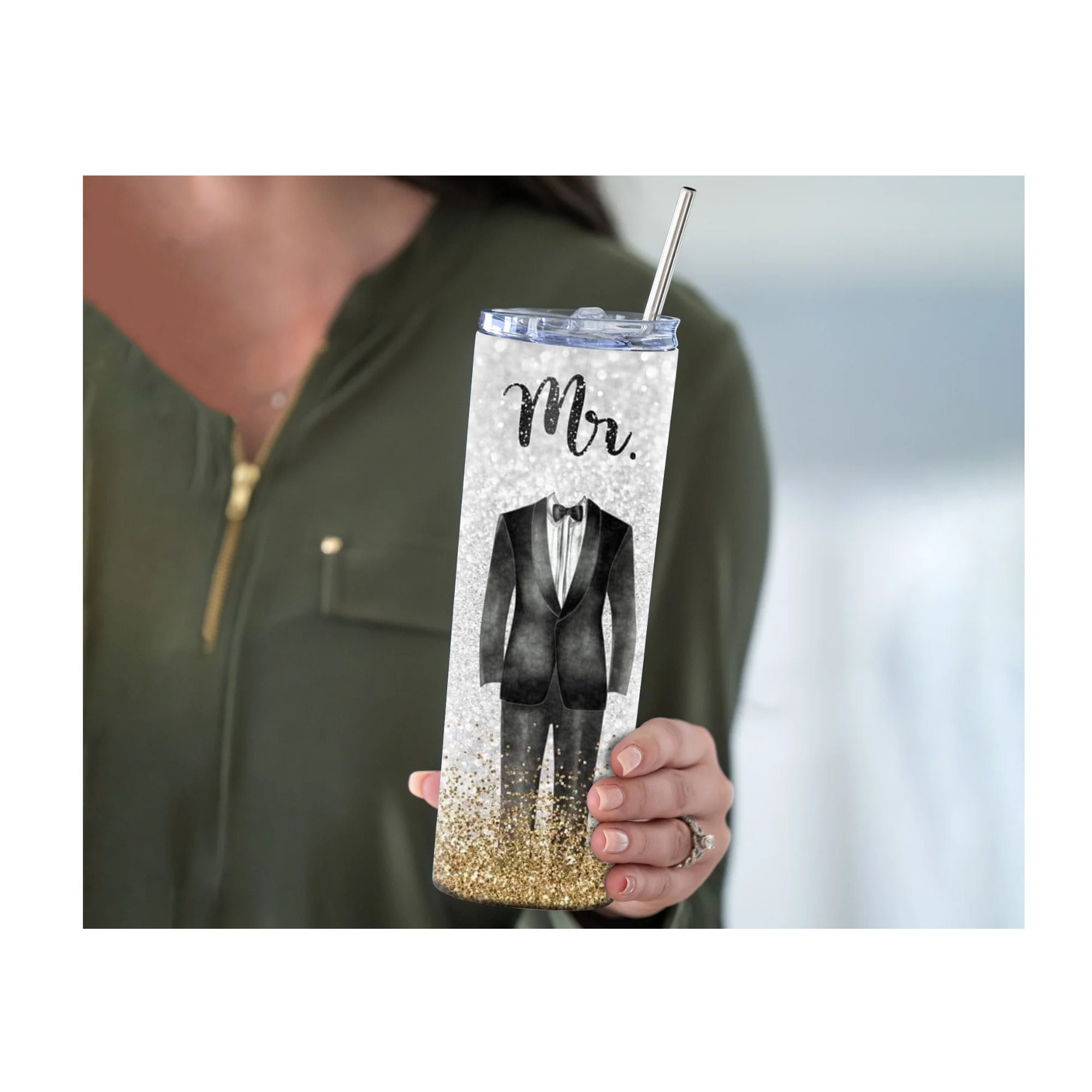 Mr. Formal Wear Groom 20 Ounce Straight Skinny Tumbler - Etsy