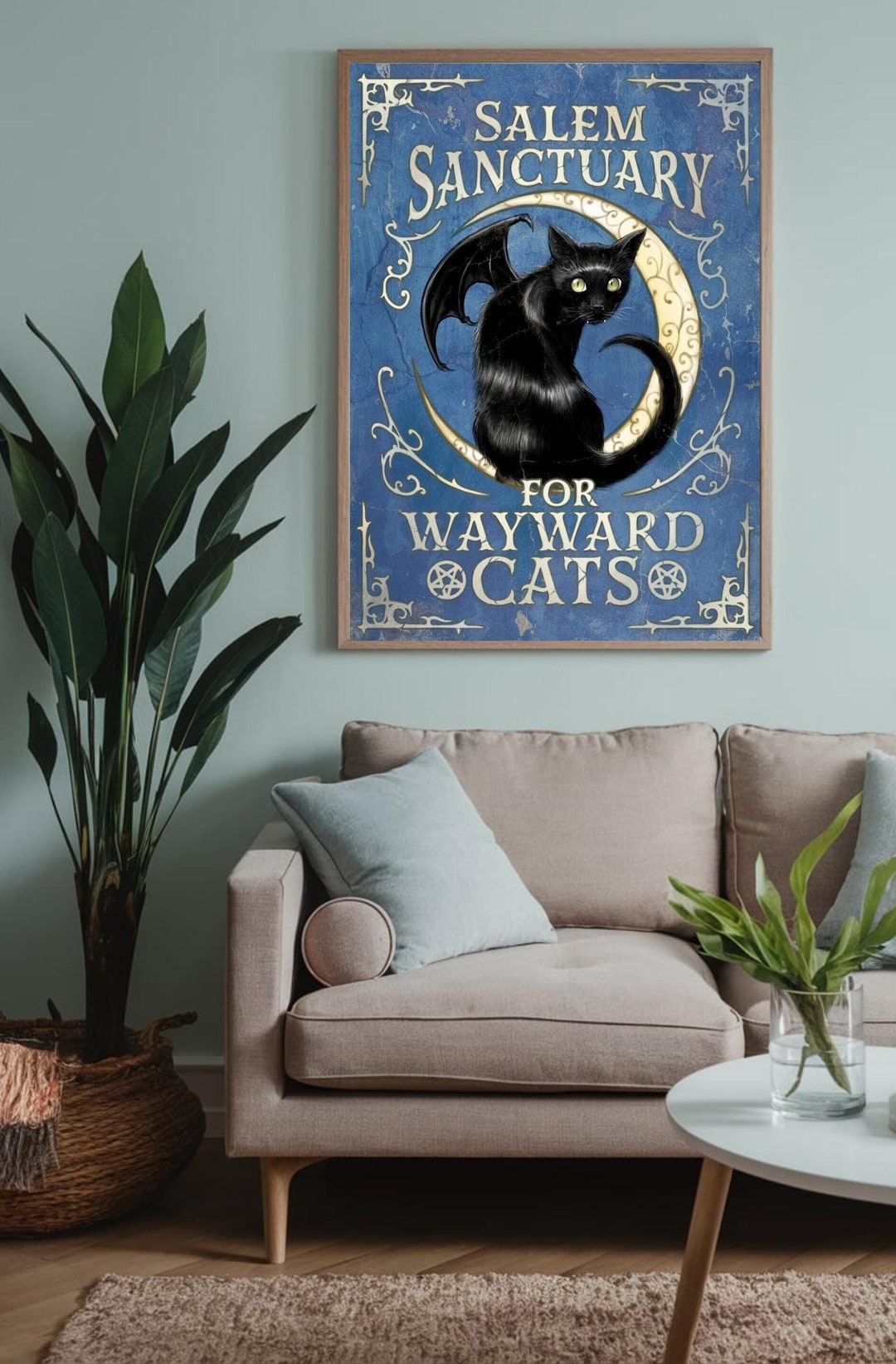 Retro Black Cat Inspirational Posters. Salem Sanctuary for Wayward Cats ...