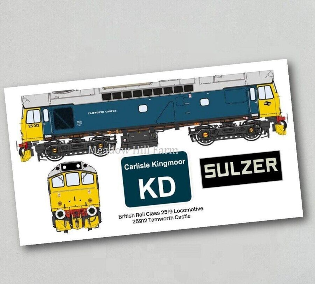Fridge Magnet BR Class 25 British Rail Railfreight Diesel Locomotive - Etsy