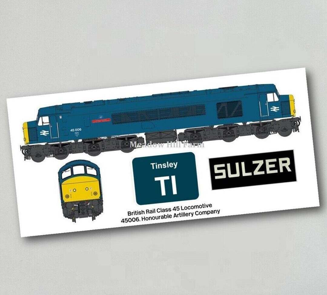 Fridge Magnet BR Class 45 British Rail Railfreight Diesel Locomotive - Etsy