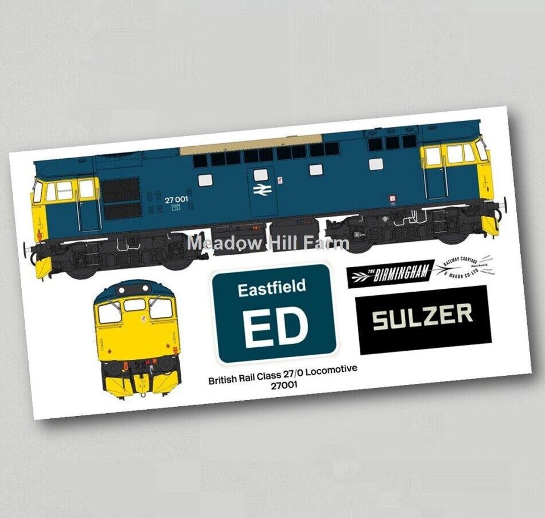 Fridge Magnet BR Class 27 British Rail Railfreight Diesel Locomotive - Etsy