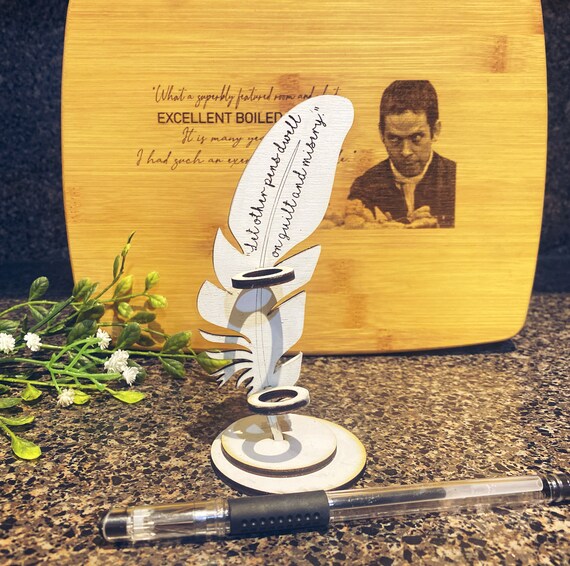 Jane Austen Feather Pen Holder - Etsy