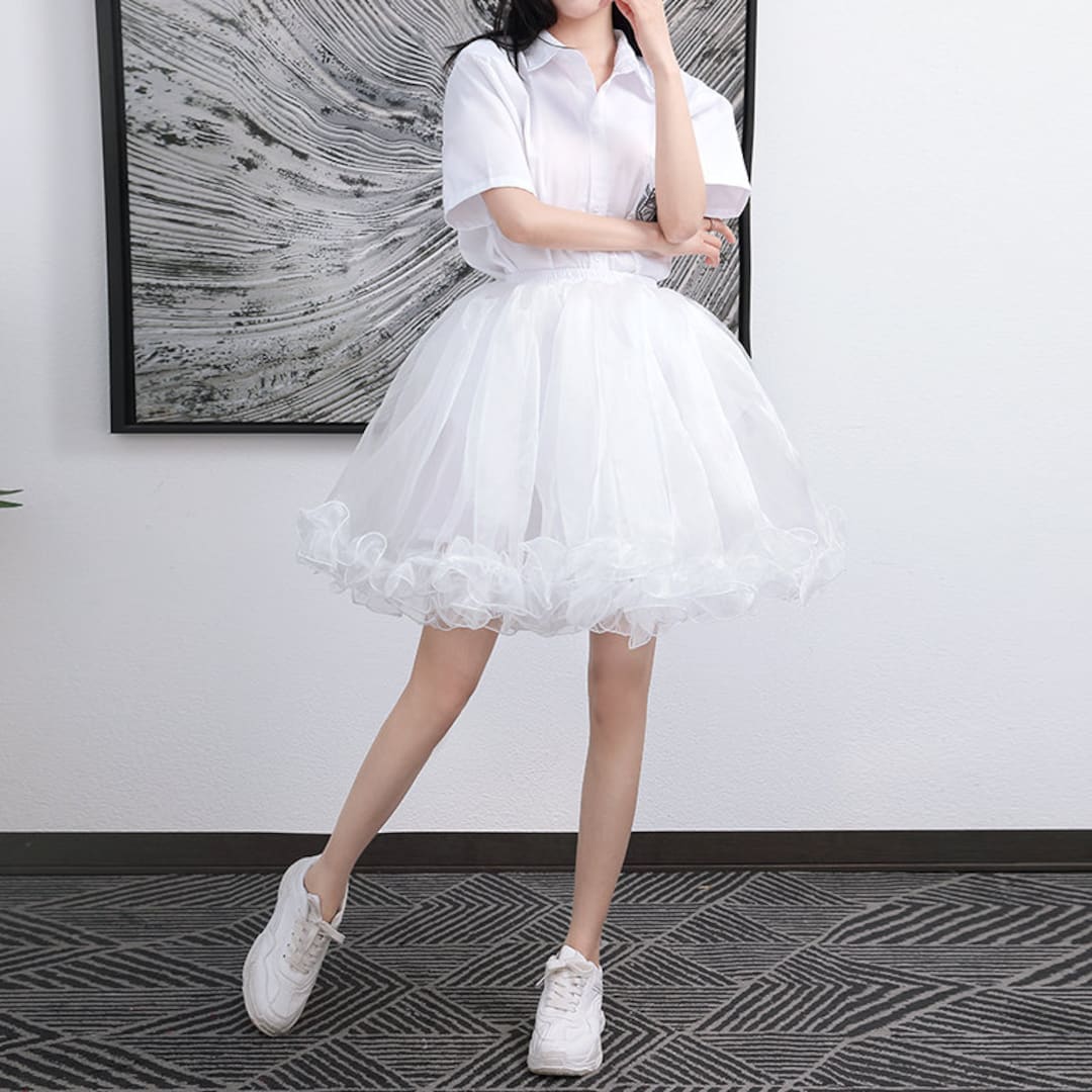 Lolita Petticoat Women Organza Petticoat Cosplay Prom Dress - Etsy