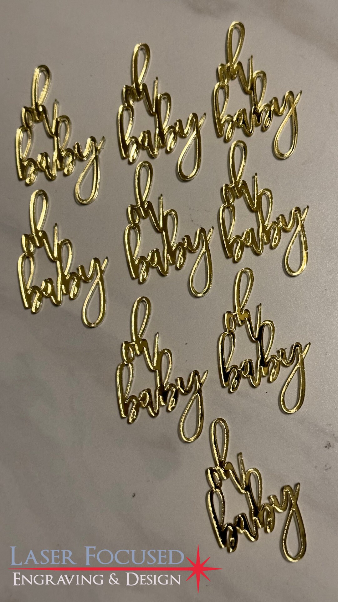 Acrylic Cupcake Topper - Etsy