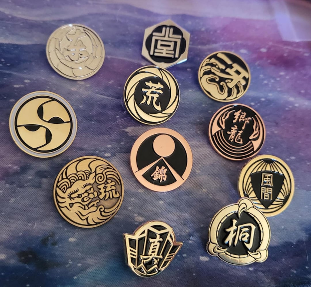 Yakuza / Like a Dragon Family Crest Enamel Pins - Etsy