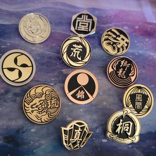 Yakuza / Like a Dragon Family Crest Enamel Pins - Etsy