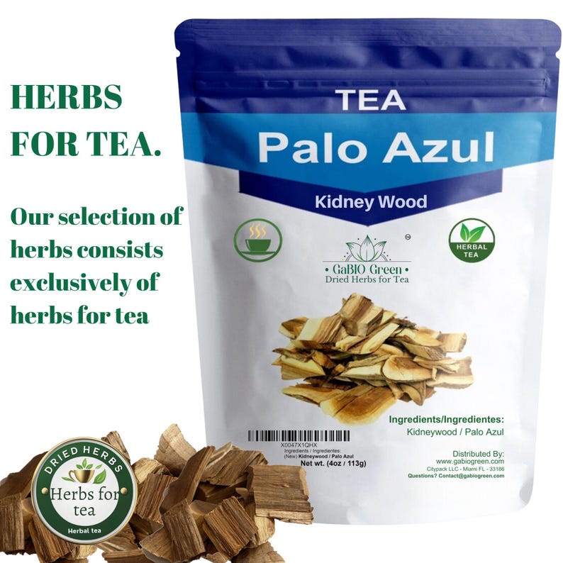 Kidney Wood, Palo Azul (free Shipping) Blue Stick Detox Natural Kidney ...
