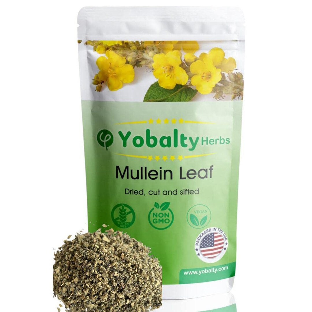 Mullein Leaf Dried Cut Sifted, Mullein Detox Lungs Tea, Herb for ...