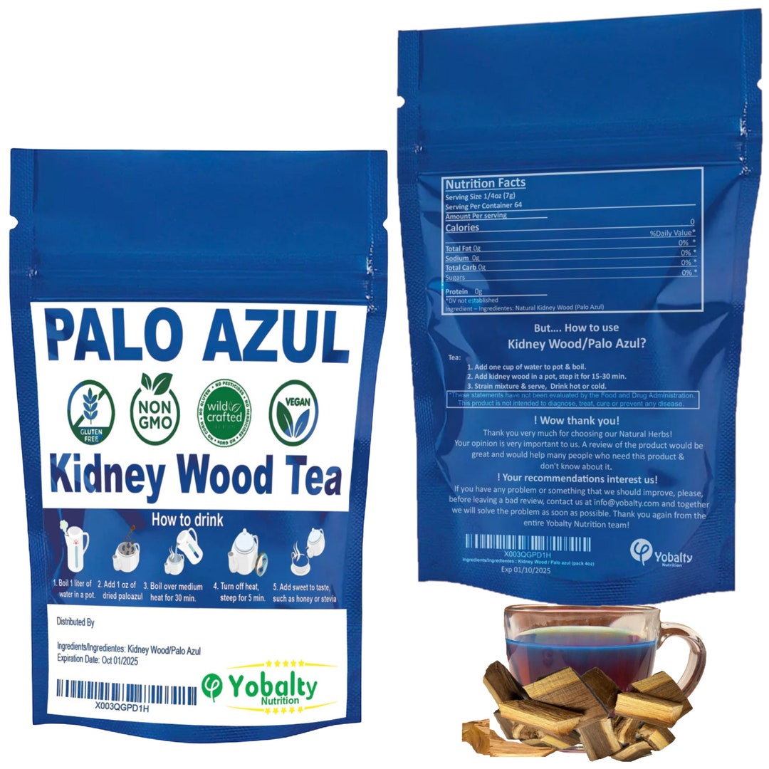 Tea Blue Palo Azul , Blue Stick Detox Natural Kidney Cleanse, Kidney ...