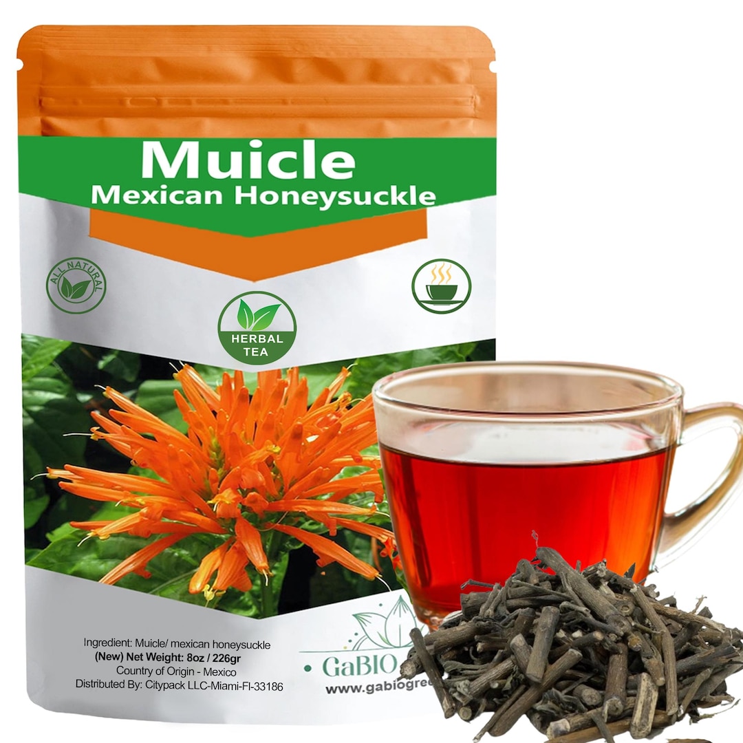 Muicle Mexican Honeysuckle Herbal Tea, Authentic Mexican Plant, 8oz Bag ...
