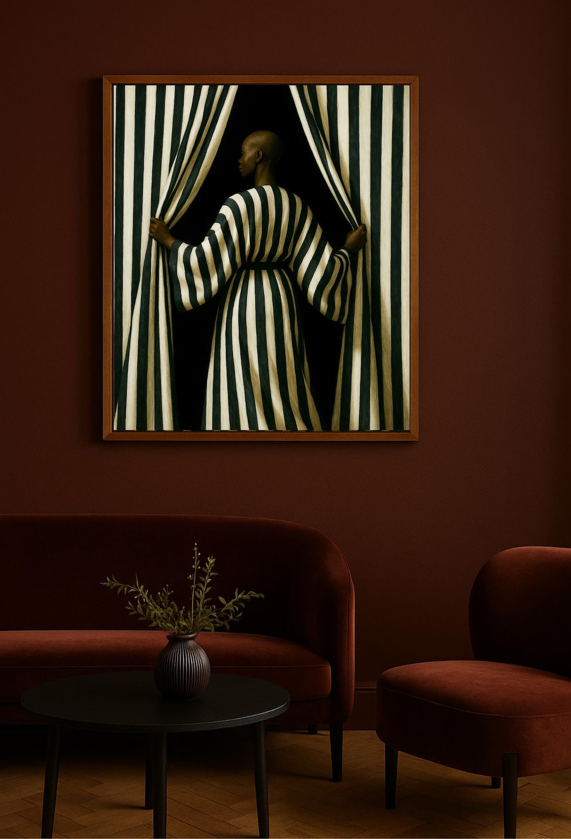 Striped Digital Download Printable Black Art Print Graphic Fashion ...