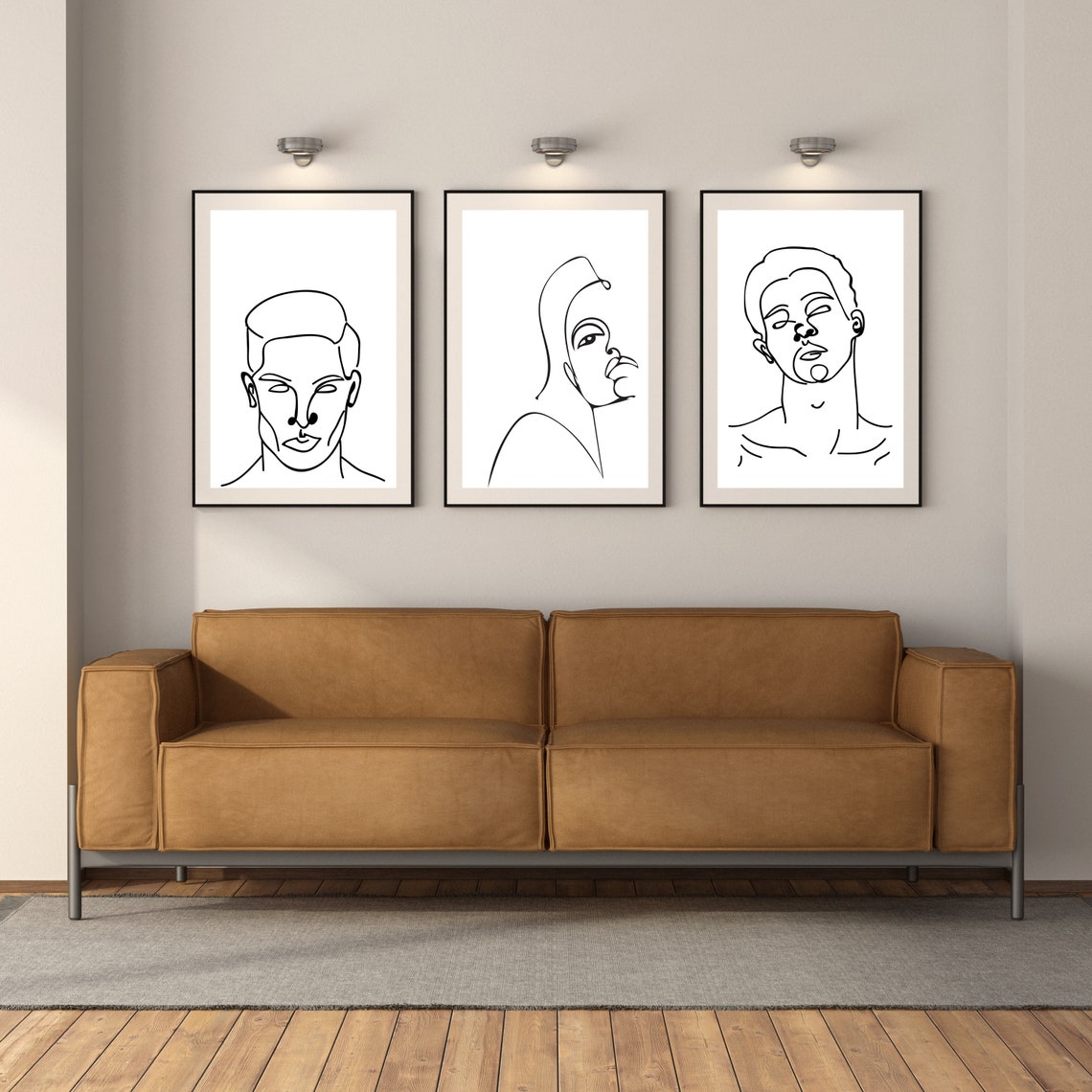 Line Drawing Girl Portrait Digital Download Only Printable Head ...