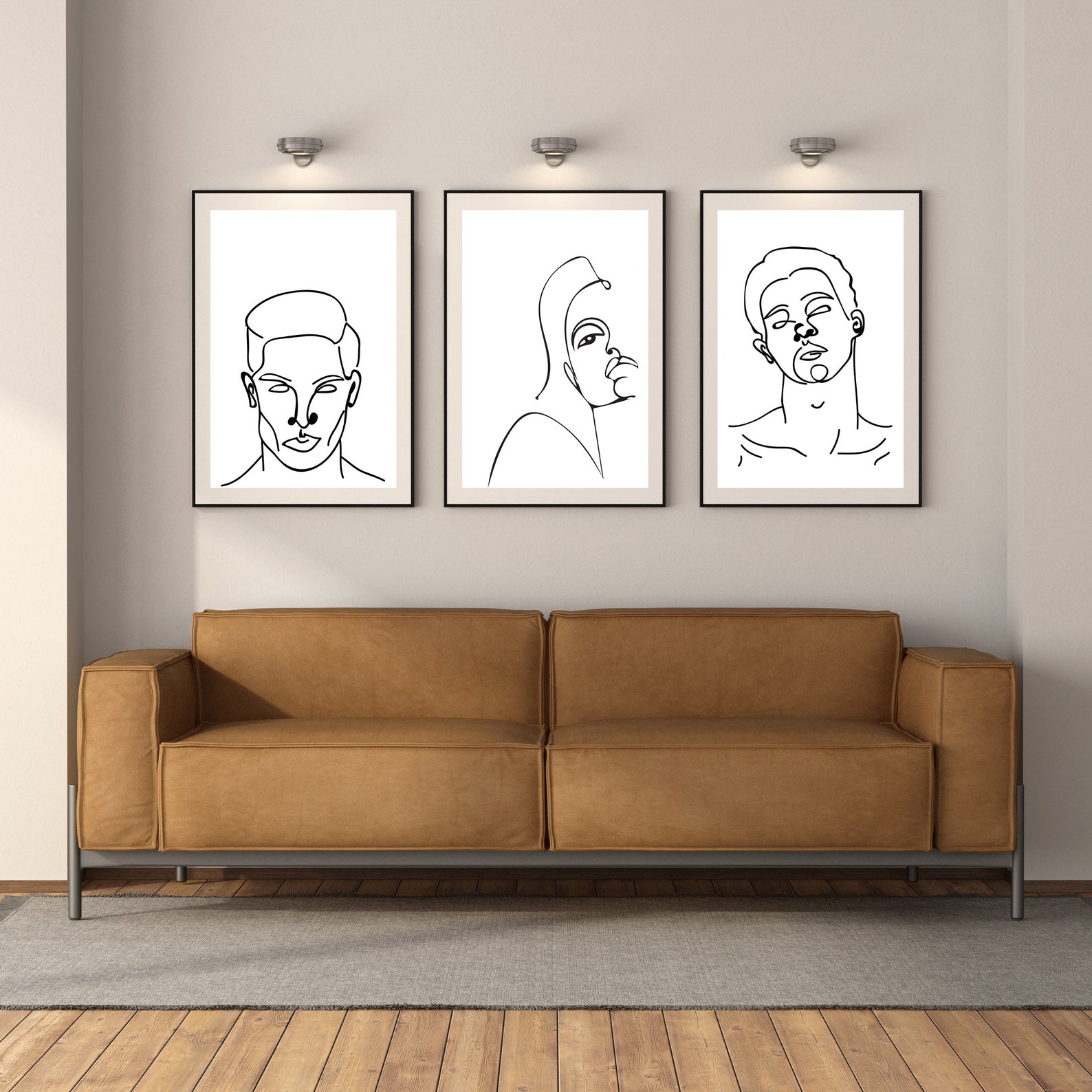 Line Drawing Girl Portrait Digital Download Only Printable Head ...