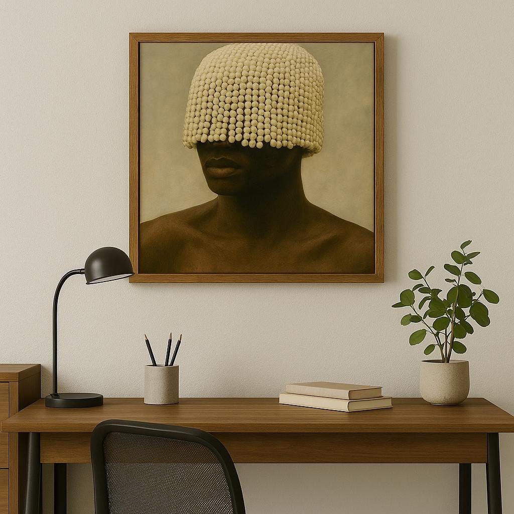 Beaded Headpiece Square Dimension Digital Download Printable Male ...