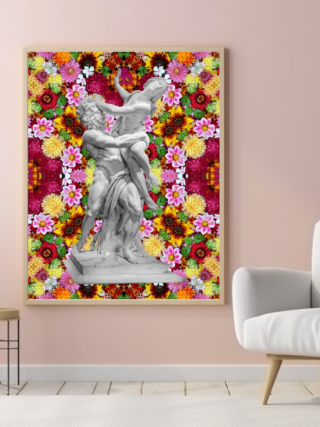 Greek Flower Couple Digital Download File Printable Art Greek Couple ...