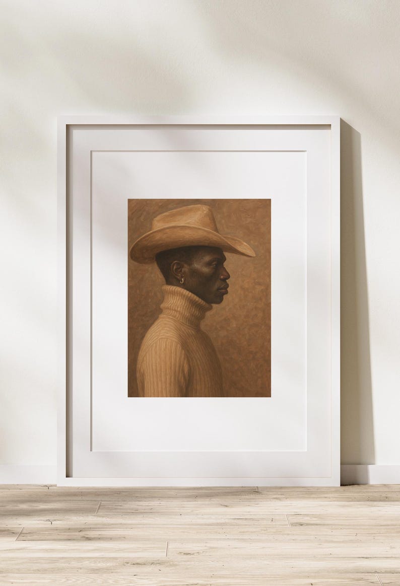 Cowboy Collin Digital Download Printable Black Country Western Style ...