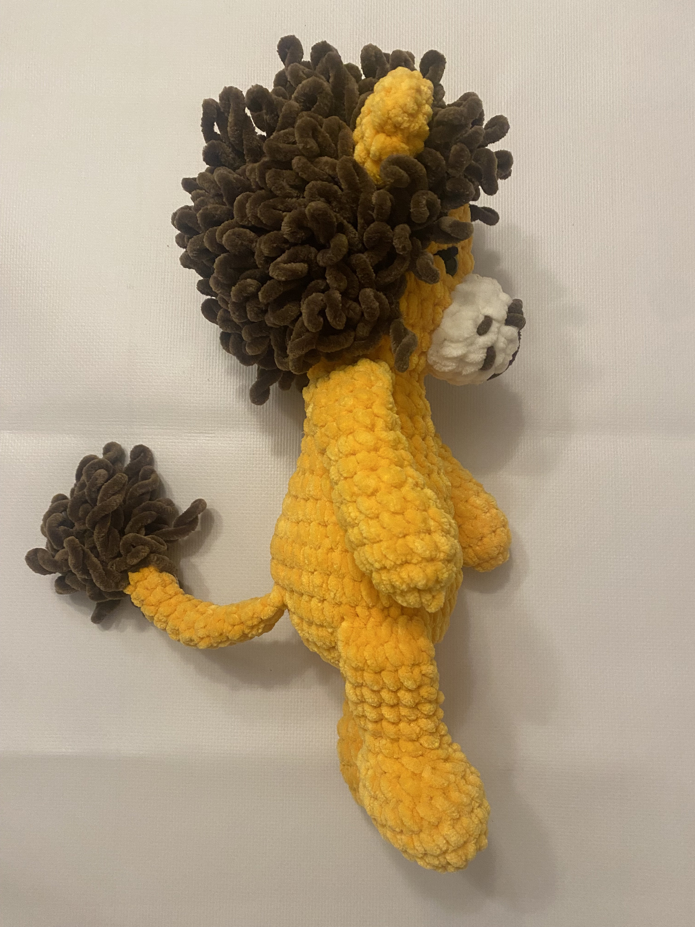 Plushy Lion Finished Toy Crochet Lion Soft Stuffed Lion Toy Gift for ...