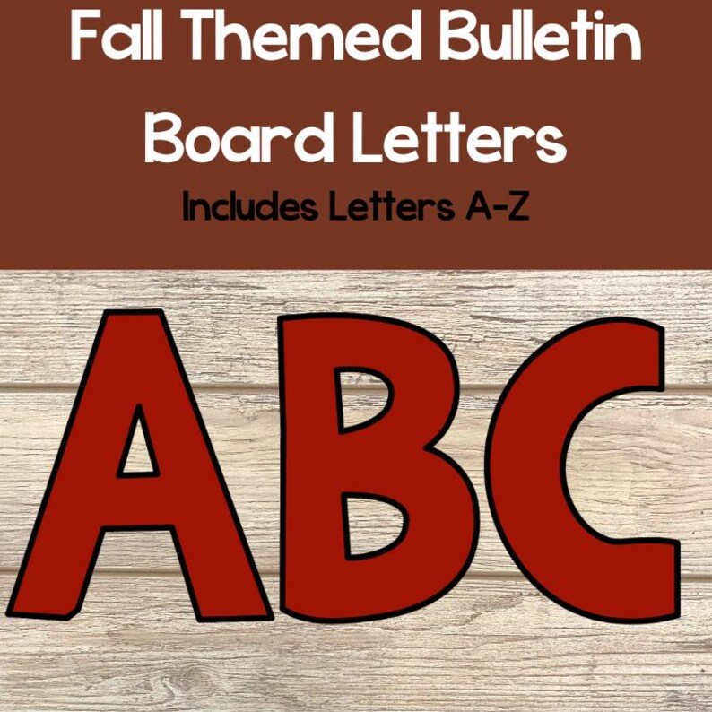 Fall Bulletin Board Letters, Fall Tshirt Design, Alphabet Letters, Fall ...