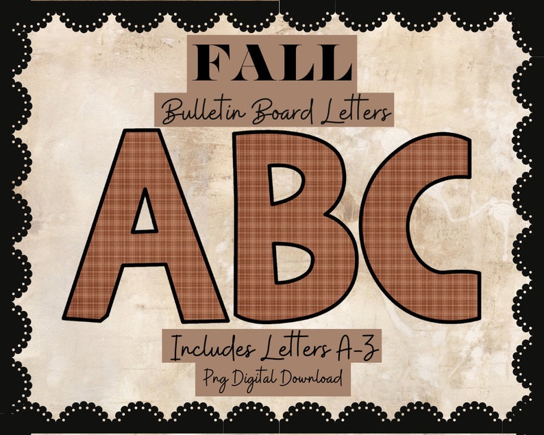 Fall Bulletin Board Letters, Fall Tshirt Design, Alphabet Letters, Fall ...