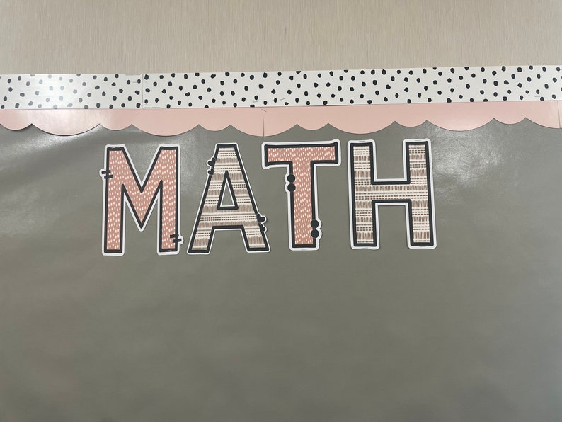 Boho Bulletin Board Letters, PNG Letters, PNG Alphabet, Classroom Decor ...