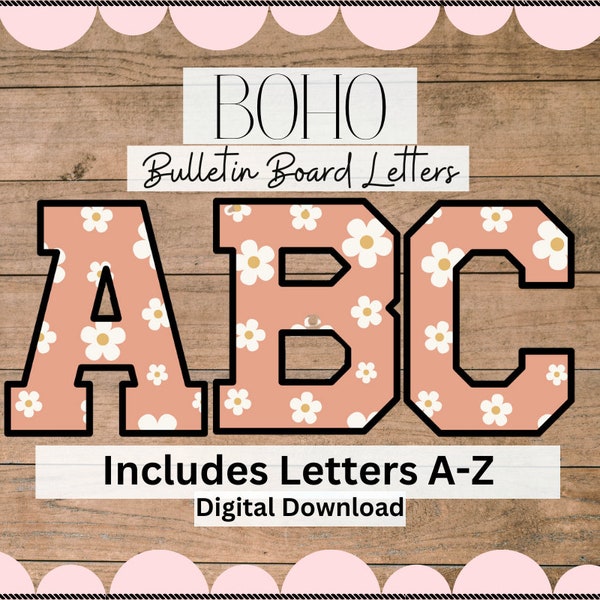 Flower Letters - Etsy