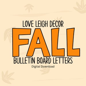 Fall Bulletin Board Letters Fall Tshirt Design Fall Letter - Etsy