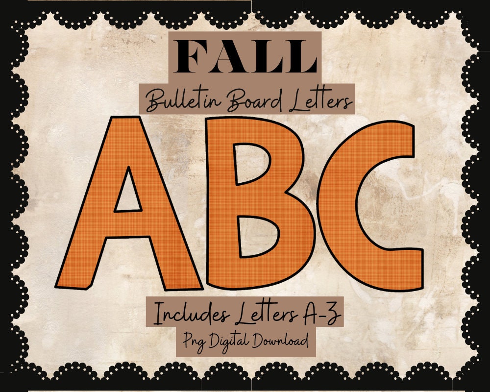 Fall Bulletin Board, Thanksgiving Bulletin Board Letters, Fall ...