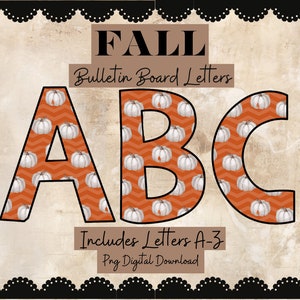 Fall Bulletin Board, Thanksgiving Bulletin Board Letters, Fall ...