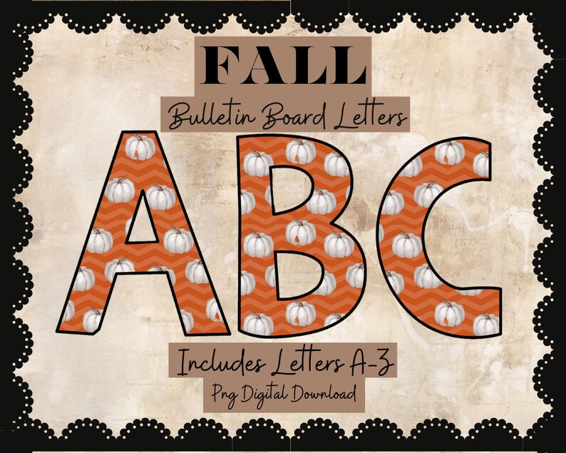 Fall Bulletin Board, Thanksgiving Bulletin Board Letters, Fall ...